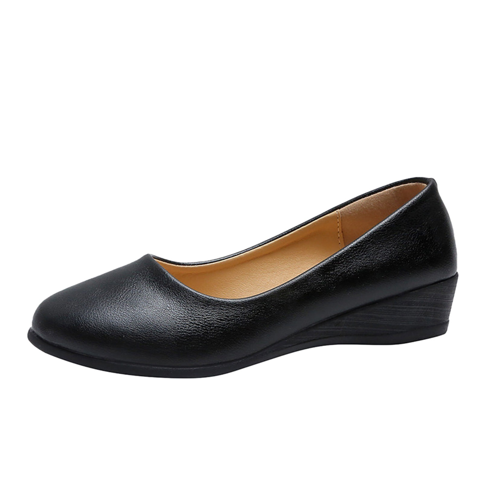 Fvwitlyh White Pumps Women's Closed Toe Pumps Snakeskin Slip on Block ...