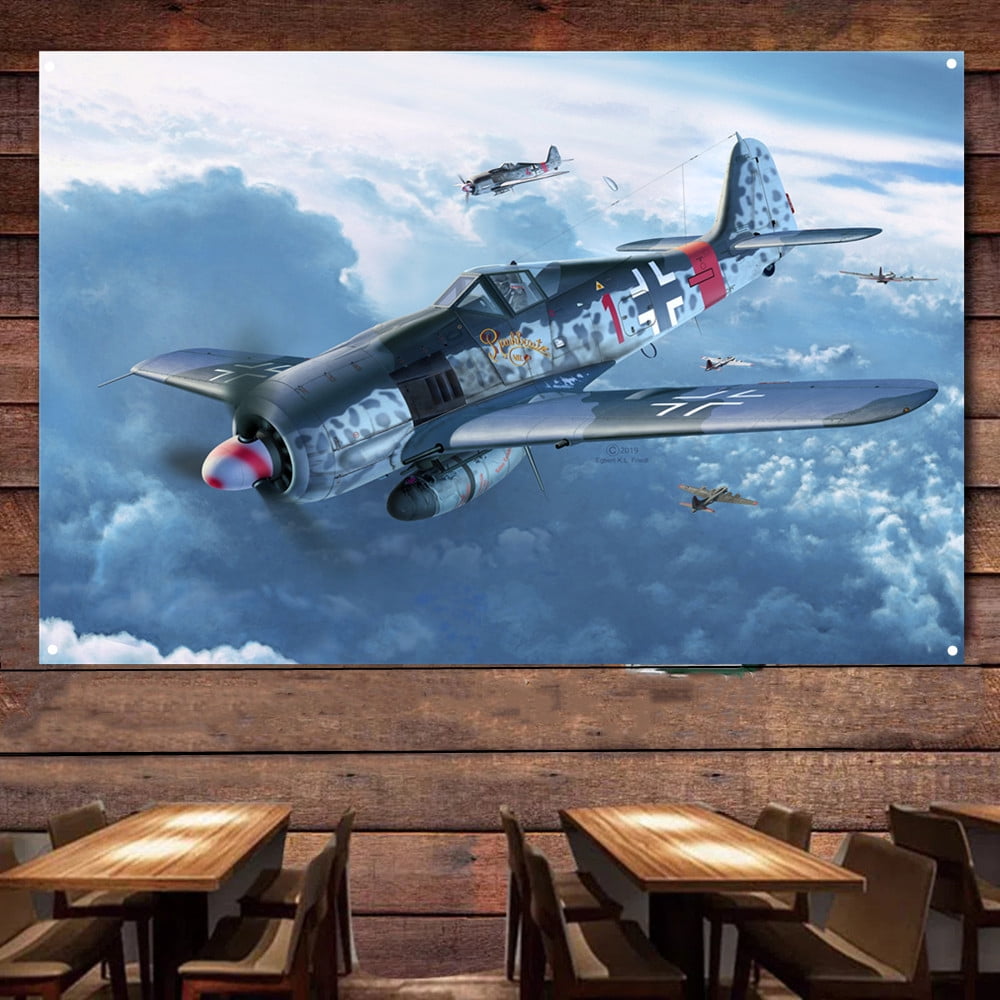 Fw 190A-8 R-2 'Sturmbock' Fighter Jet Poster Wall Charts - 38" x 57 ...