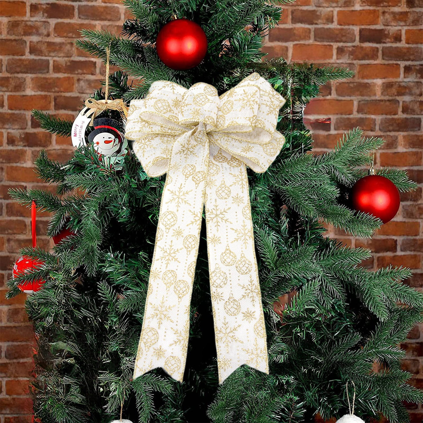 Fwttom Christmas Bows, 15.74" x 9.84" Stiff Shape Large Christmas Tree ...