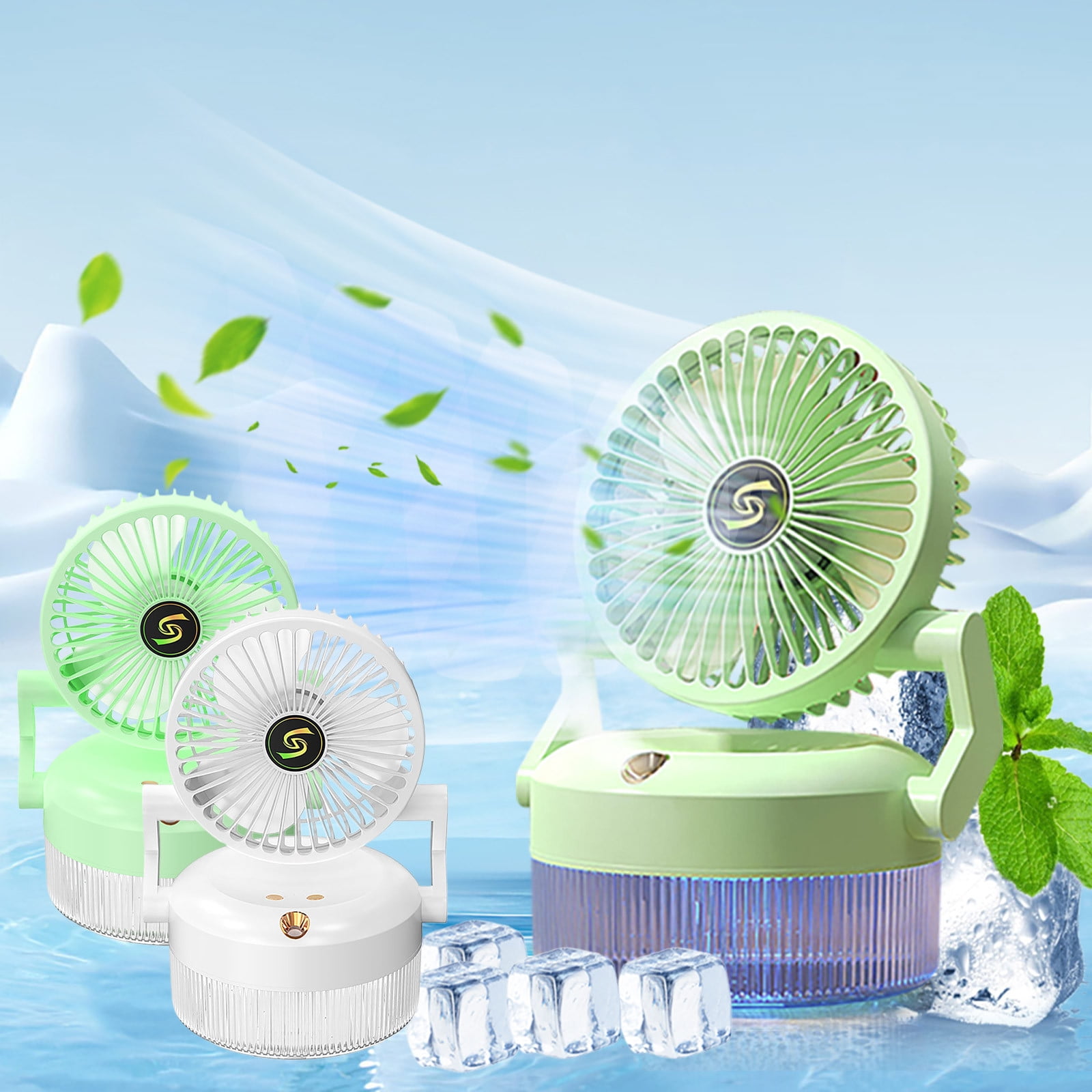 Fwttom Cooling Fan - USB Desk Fan Small But Powerful, Quiet Multi ...