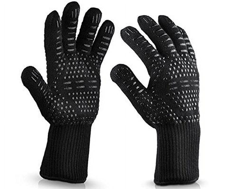 Fyearfly BBQ Grill Gloves 932°F Heat Resistance Barbecue Grilling ...