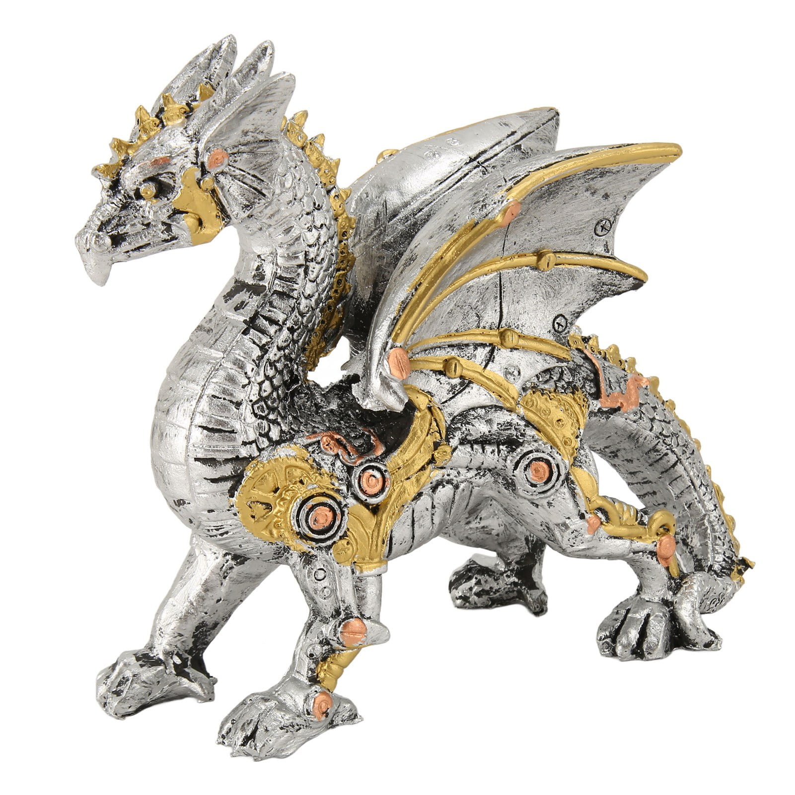 Fyearfly Dragon Sculpture, Mechanical Steampunk Decorative Resin Dragon ...