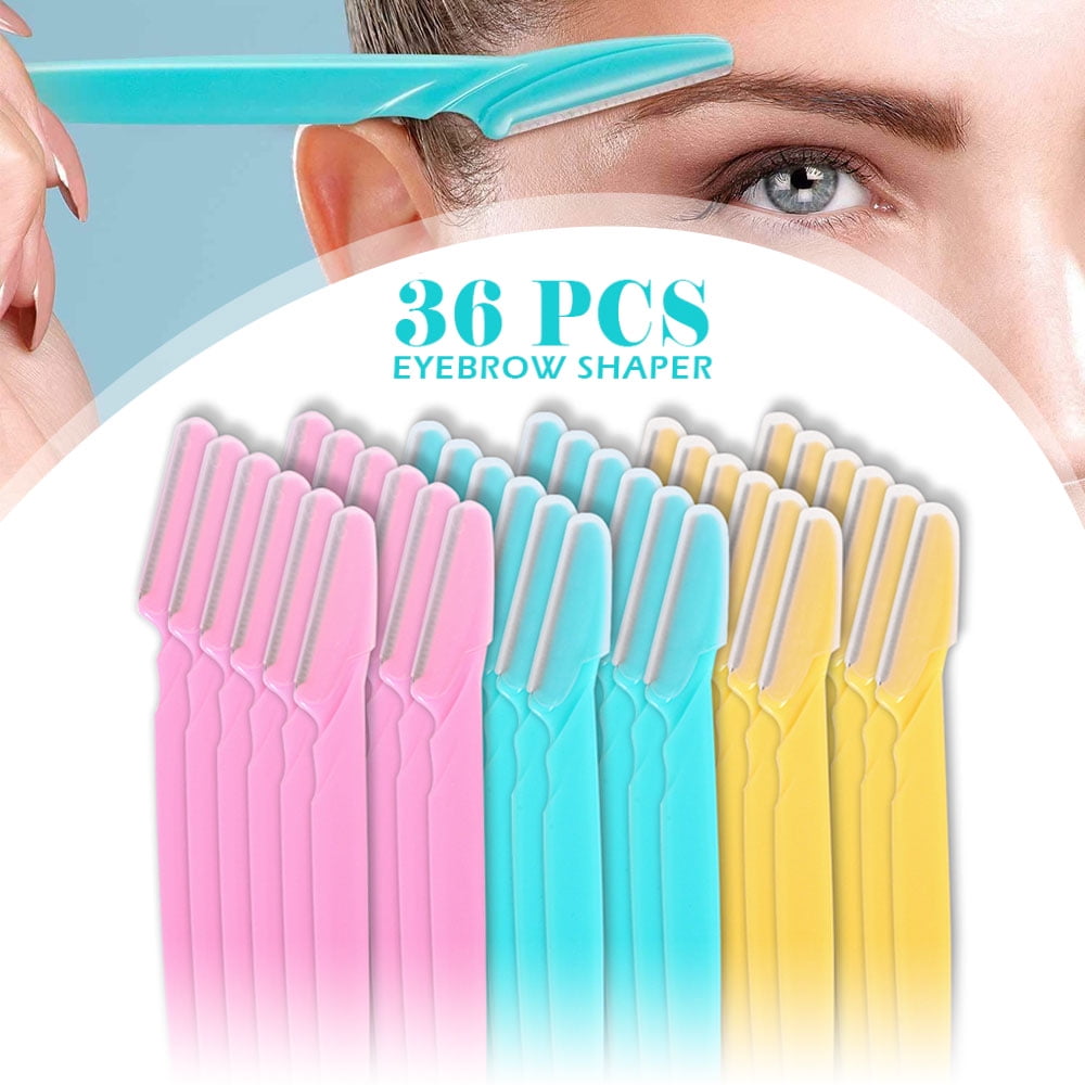 Fyeme 36Pcs Eyebrow Razors - Dermaplane Razor for Women Face for ...
