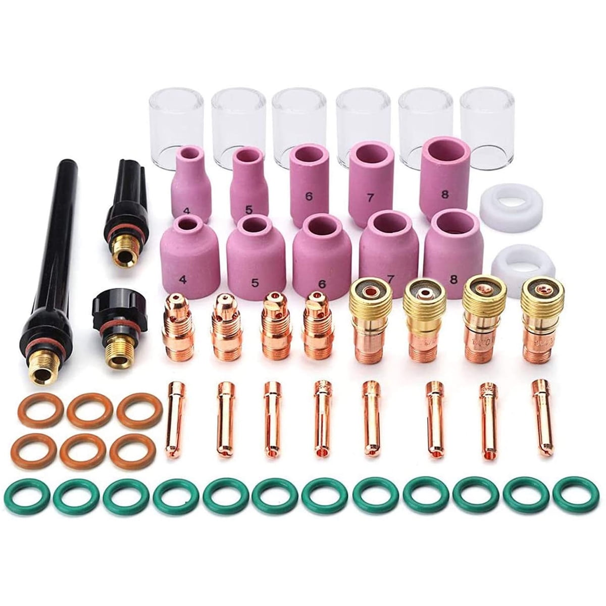 Fyeme 55pcs TIG Welding Torch Accessories Kit with High Temperature ...