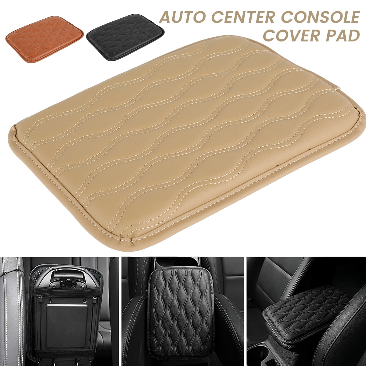 Fyeme Auto Center Console Cover Pad,Universal Waterproof Car Armrest ...