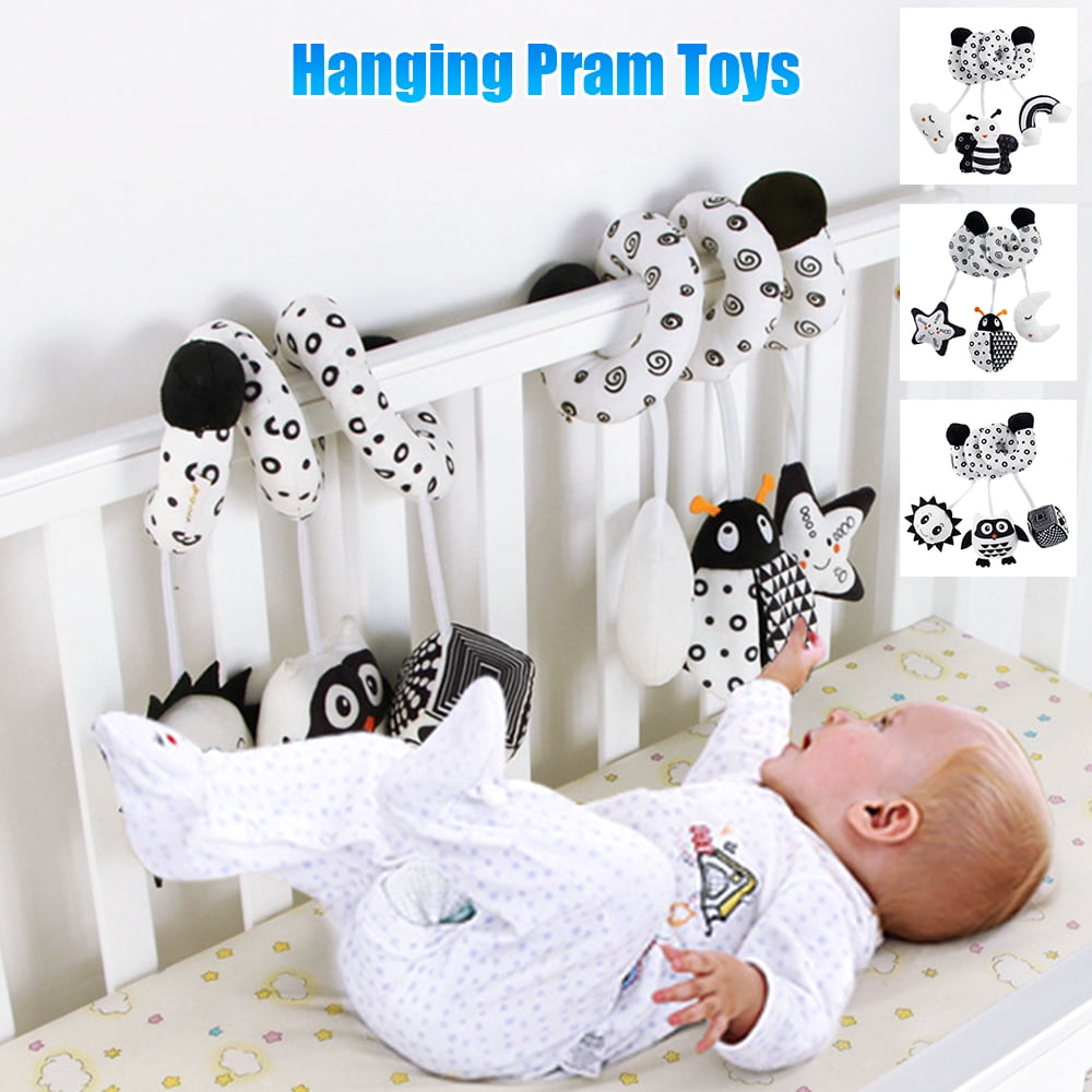 Fyeme Baby Hanging Pram Toy Activity Spiral Pushchair Stroller Bedding ...