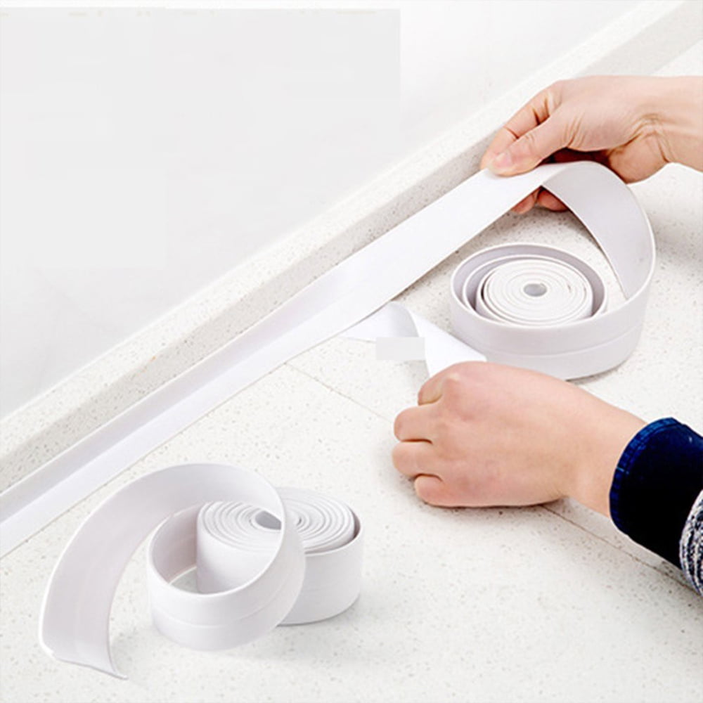 Fyeme PVC Water Bath Wall Sealing Strip Kitchen Bathroom Wall Sealing ...