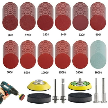 "EEEkit Grinder Kit: 100pcs 2"" Sanding Disc Pads with Hook Loop, 1/4 ...