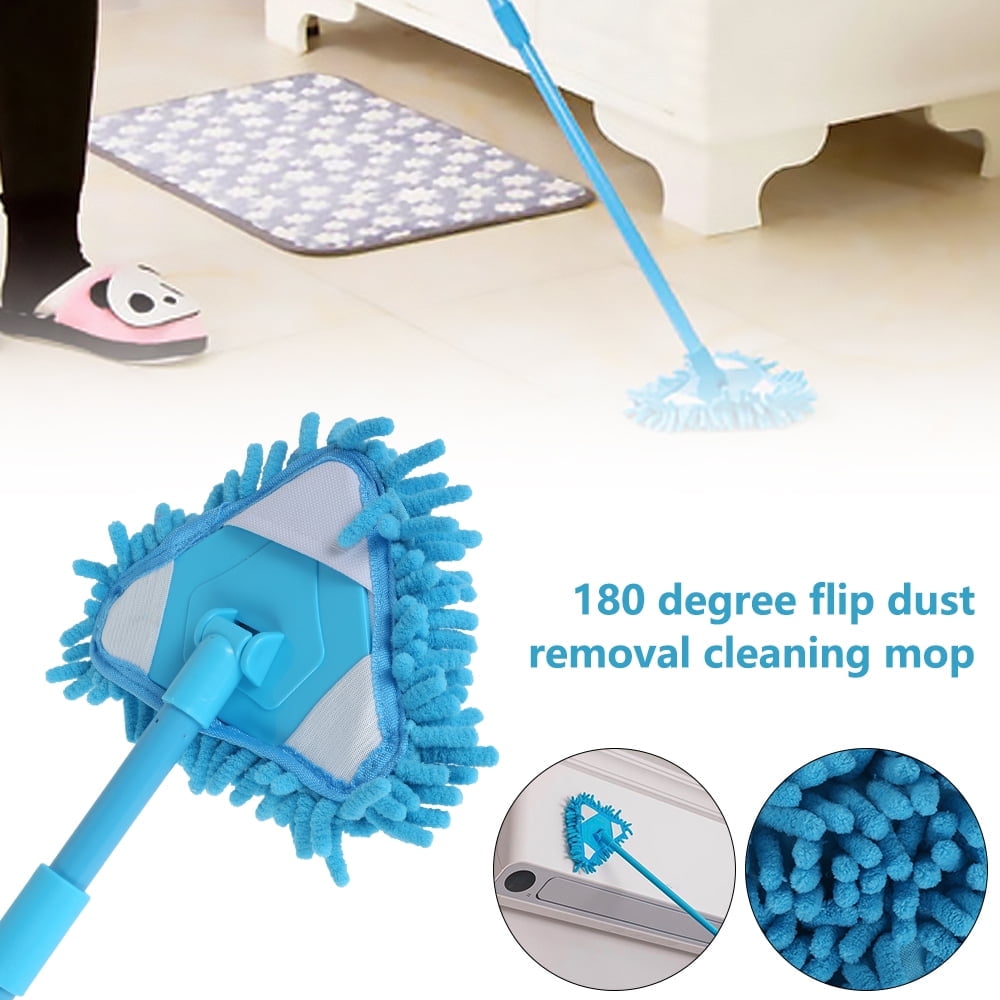 Fyeme Extendable Rotating Triangle Cleaning Mop, 180 Degree Adjustable ...