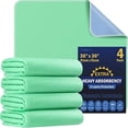 Fygrip 4 Pack 36” x 36” Extra Heavy Absorbency Washable Underpads ...