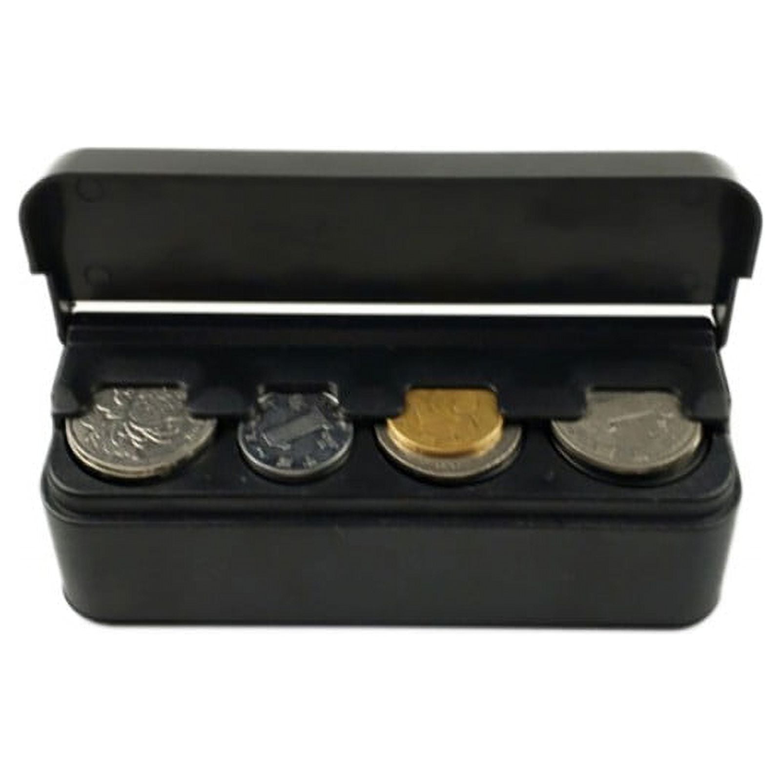 Fymall Car Coin Change Dispenser Plastic Coin Storage Box Case ...