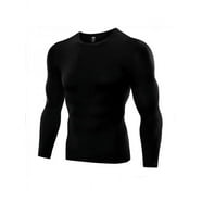 DEVOPS 2 Pack Men's thermal turtle neck long sleeve compression shirts ...