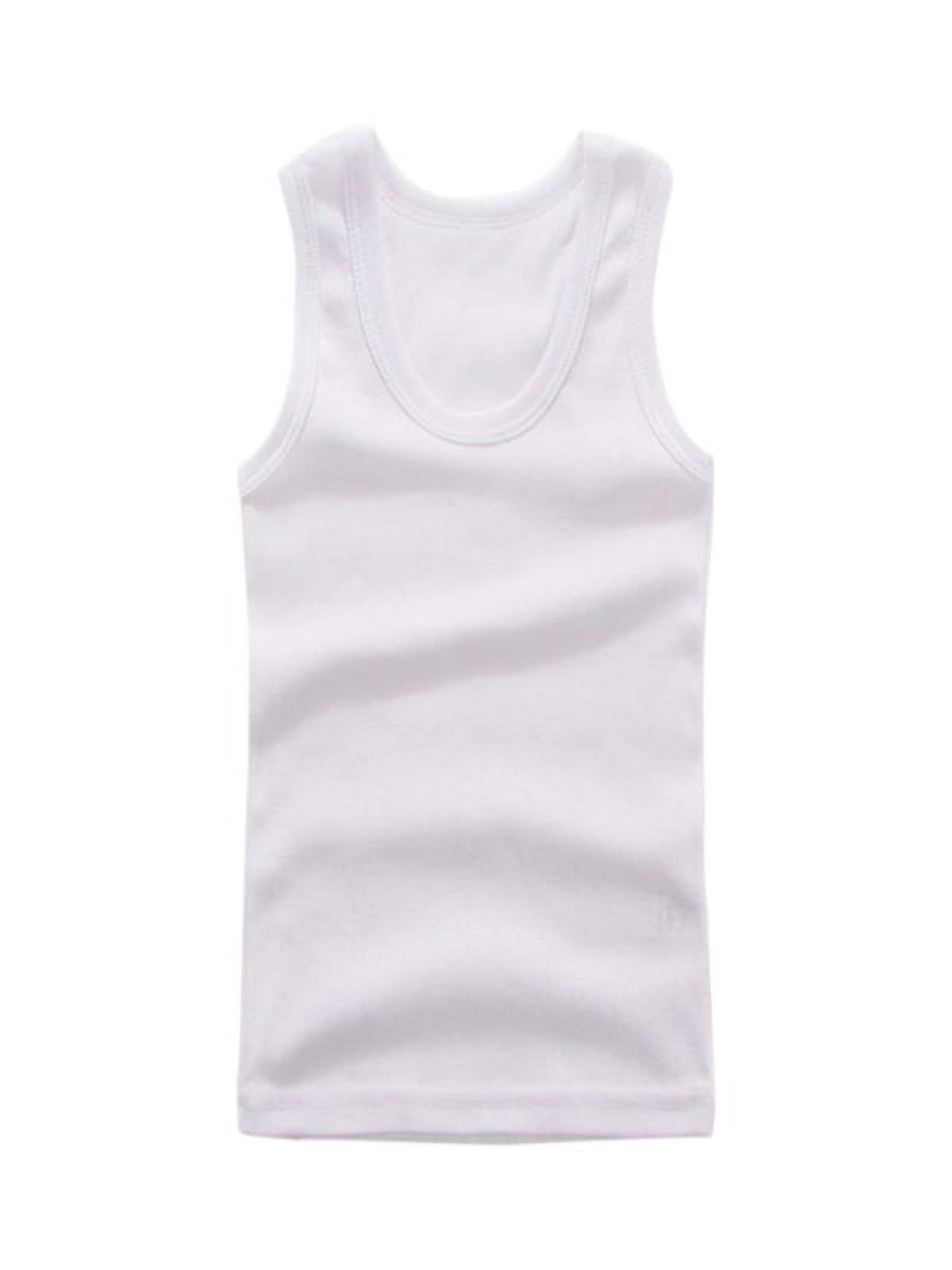 Fymall Toddler Girls Sleeveless Vest Solid Print Tops Casual Outfits ...