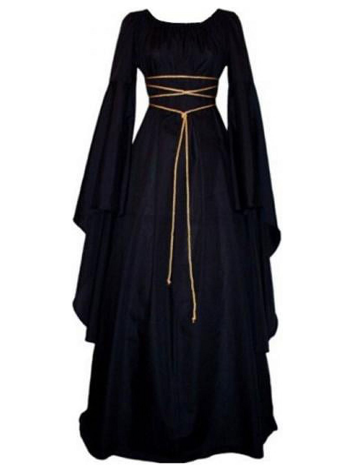 Fymall Women Medieval Dress Vintage Victorian Renaissance Gothic Gown
