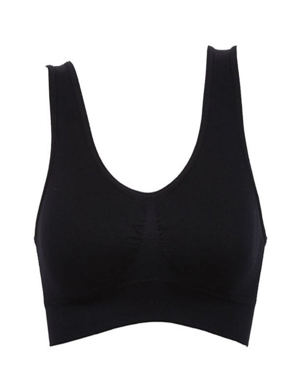 Fymall Women's Stretch Workout Crop Top Fitness Yoga Gym Sports Bra ...