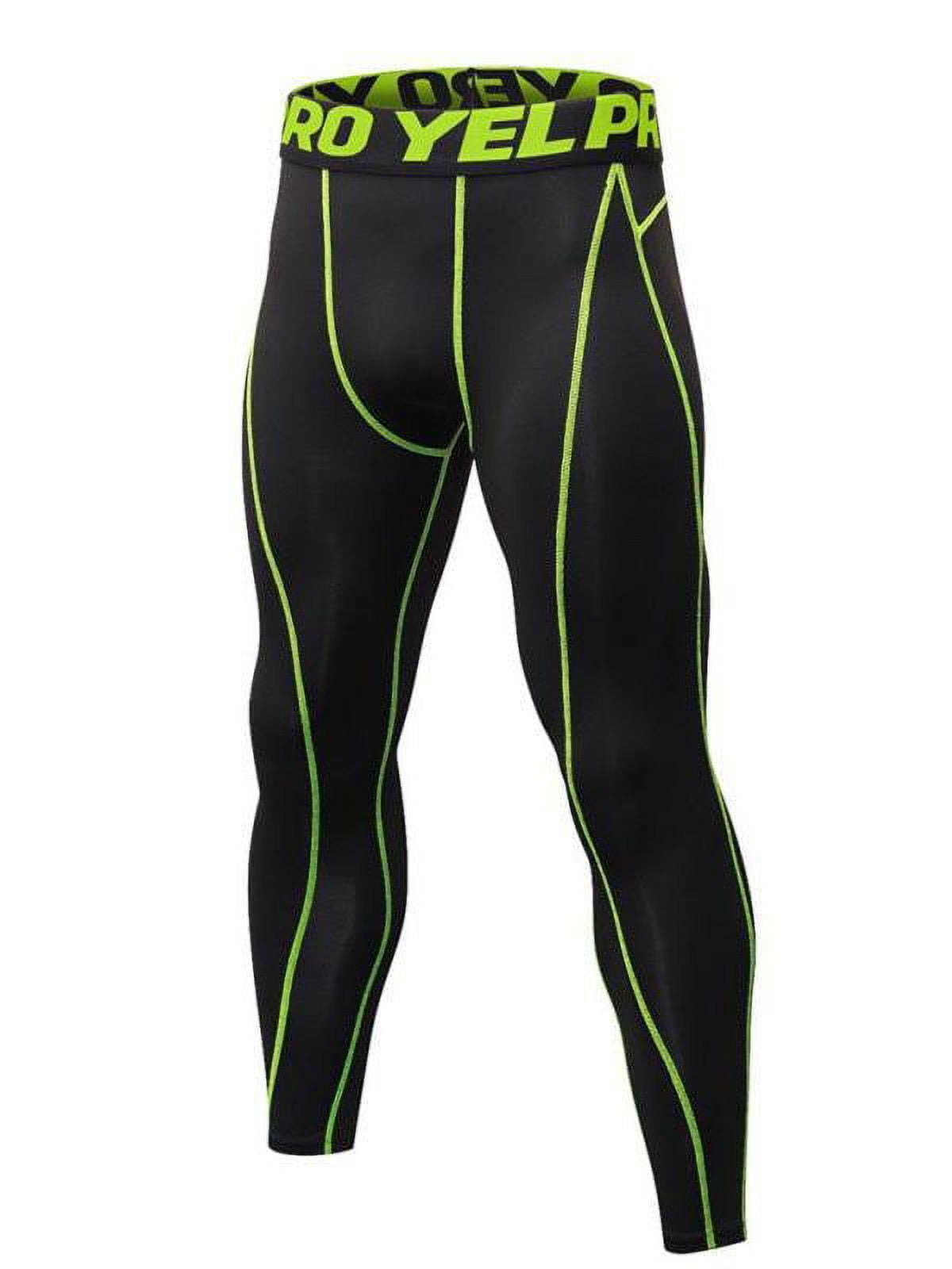 Fymall Youth Boys Mens Compression Tights Gym Yoga Running Base Layer ...