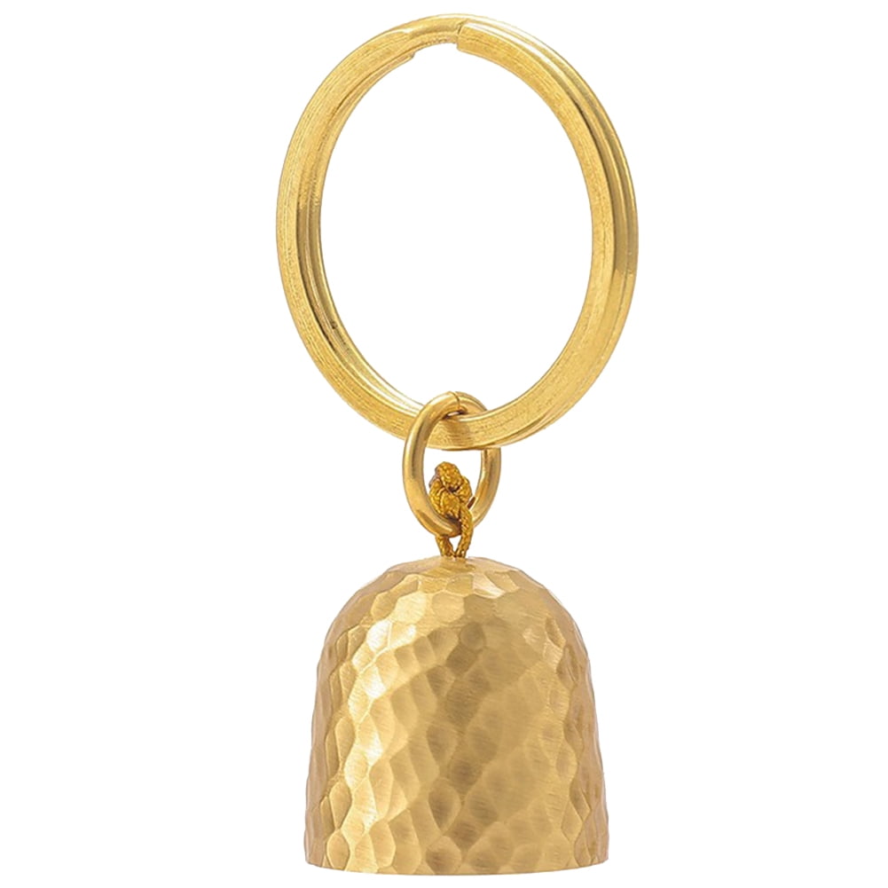 Fymgces Jingle Bells Keyring Small Brass Bell Wind Bell Keychain ...