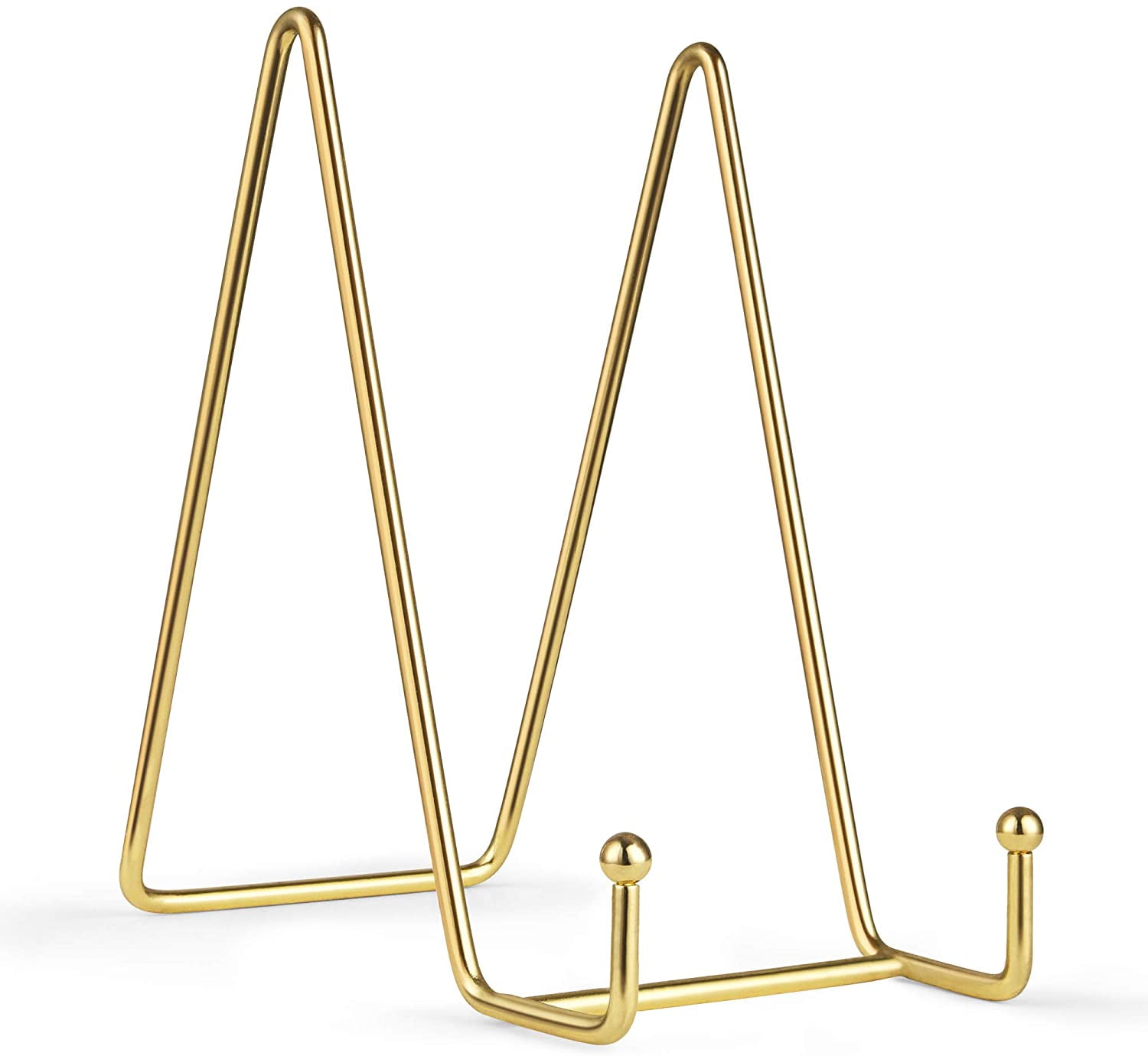 Fymlhomi 2 Pack 6 Inch Plate Display Stands - Gold Metal Easel Stand ...