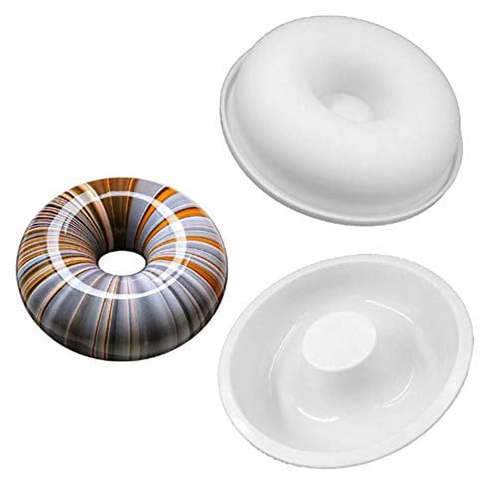 Fymlhomi 2-Pack 7 Inch X 1-1/2 Inch Round Silicone Donut Mould ...