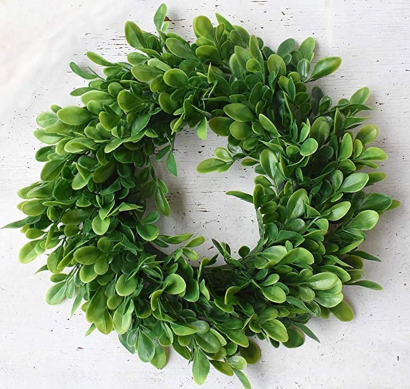 Fymlhomi 2 Styles 10" Small Wreaths for Indoor - Mini Wreath,Boxwood Wreaths for Decorating ...