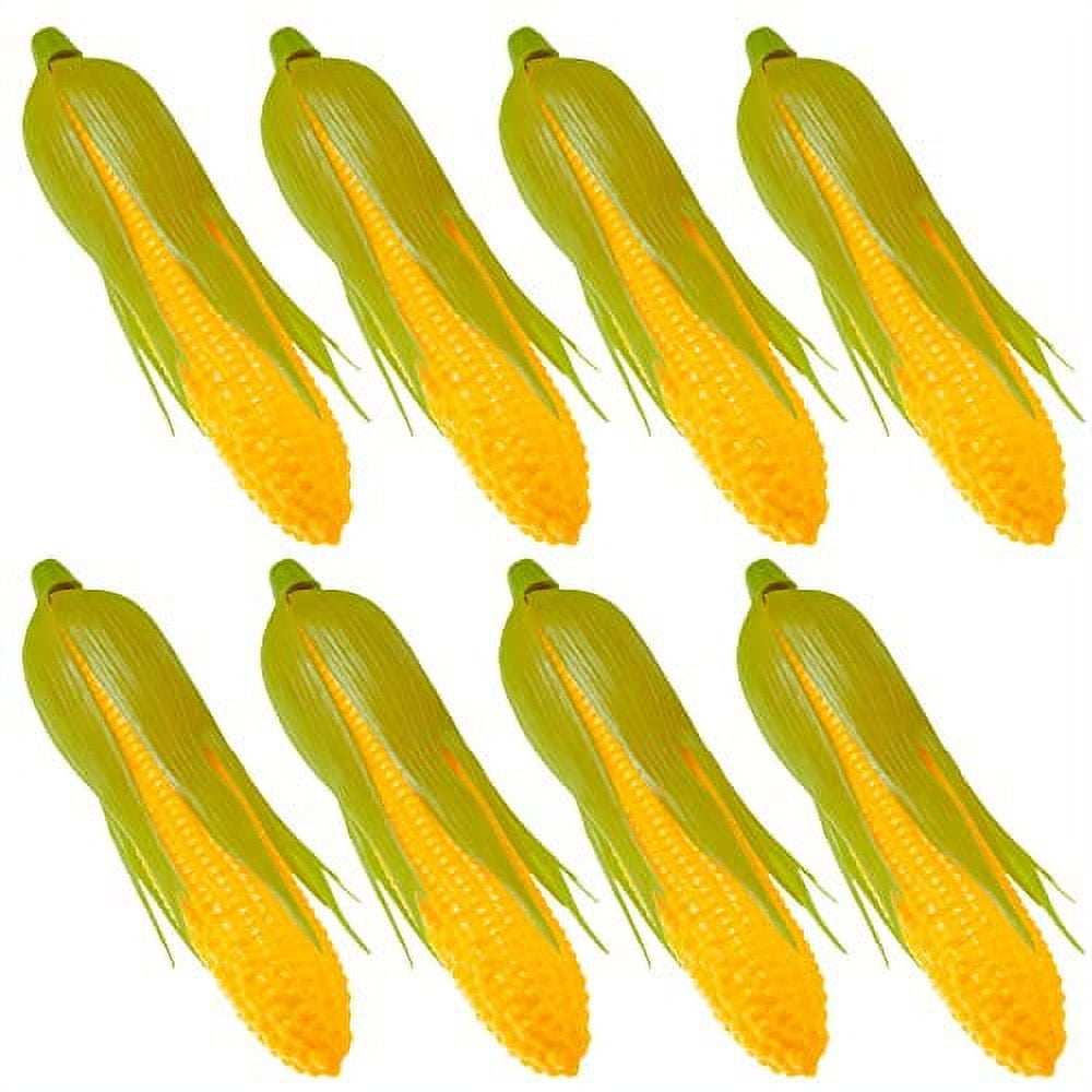 Fymlhomi 8 Pcs Artificial Corn Plastic Corn Cob Fake Corn Realistic ...