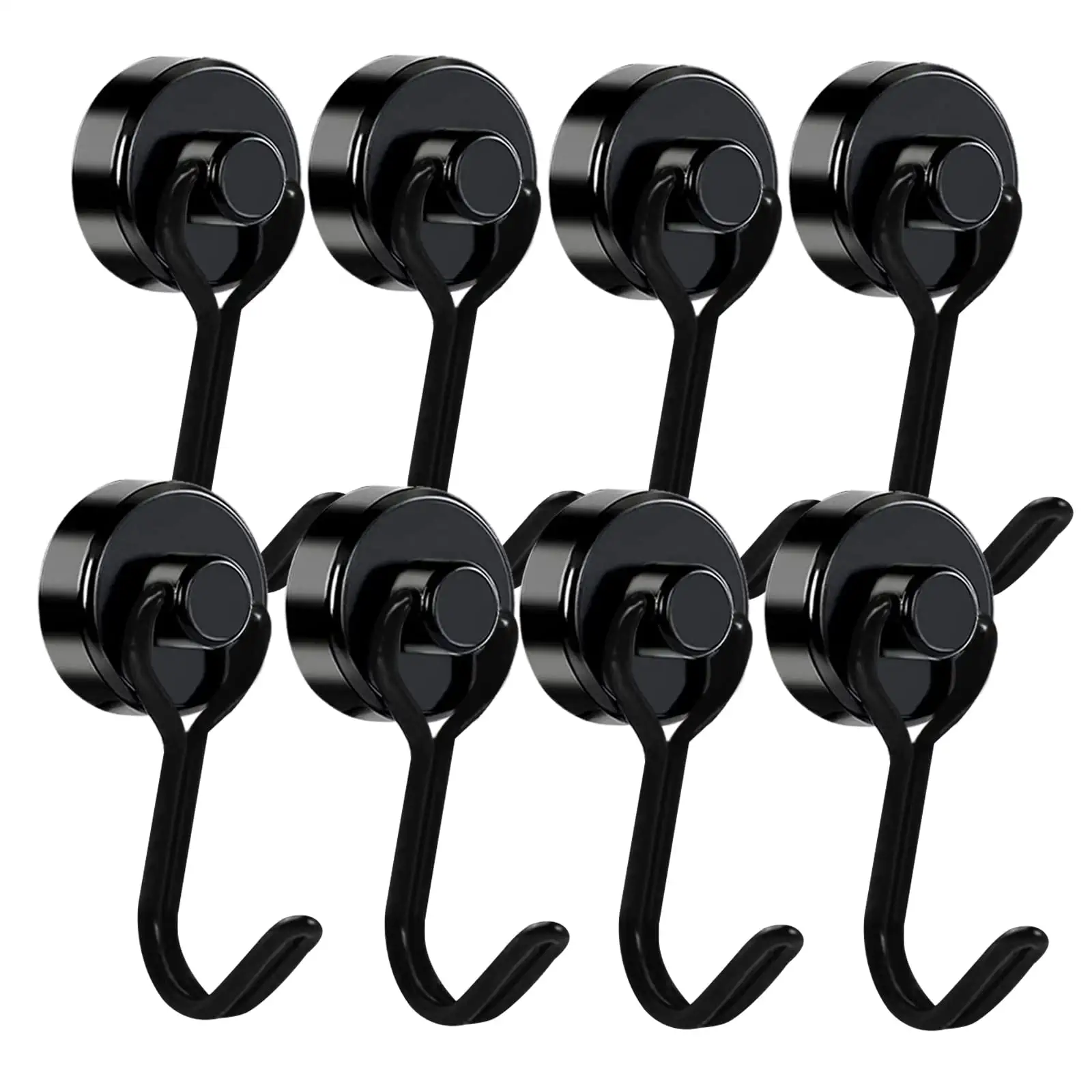 Fymlhomi 8PCS Magnetic Hook, Refrigerator Magnetic Hooks 33 LB Strong ...