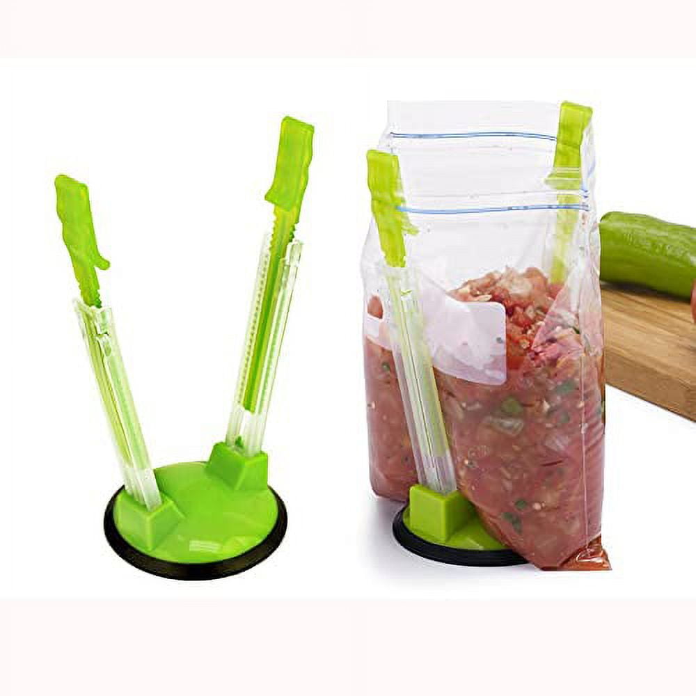 Fymlhomi Baggy Rack Holder for Food Prep Bag/Plastic Freezer Bag Holder ...