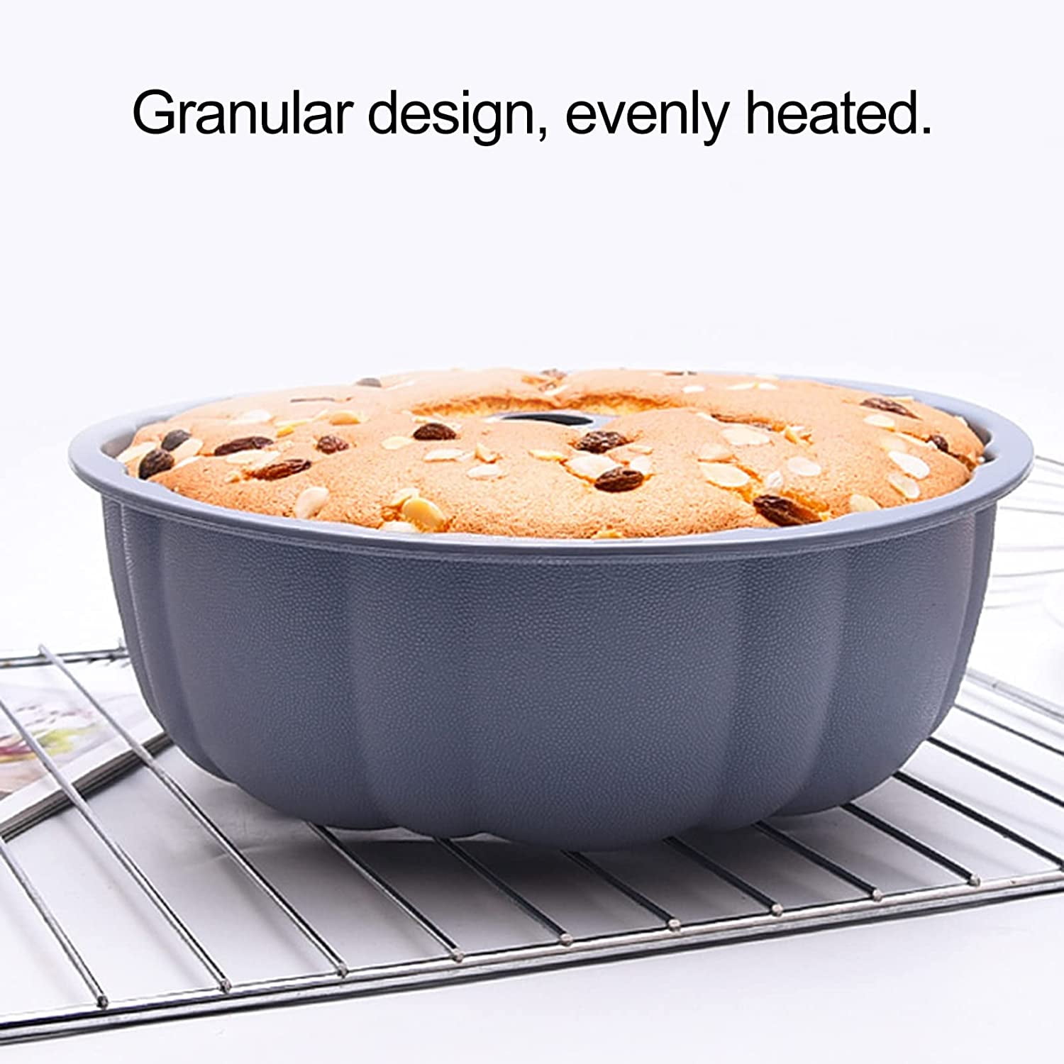 Fymlhomi Cake Pan 10 inch Round 3 Inch Deep Easy Release Non Stick Food ...