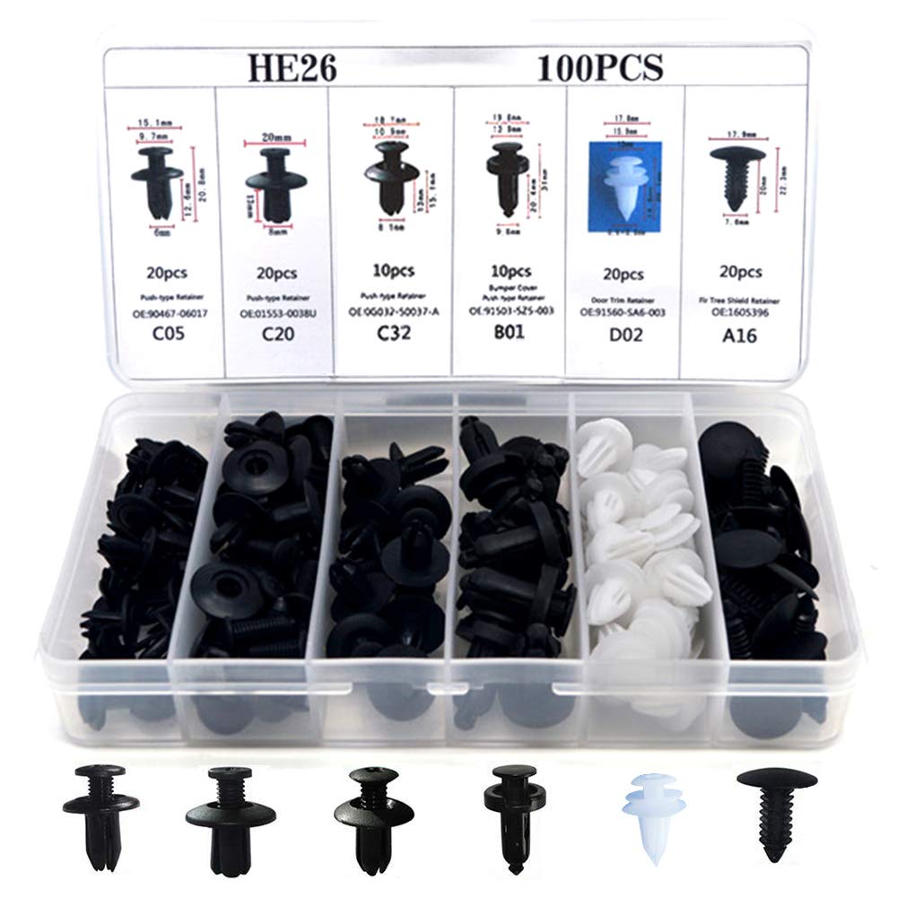 Fymlhomi Car Body Trim Clips - Car Retainer Clips Universal Auto Clips ...