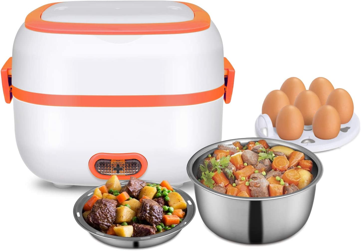 Fymlhomi Electric Lunch Box, 3 In 1 Food Heater/Cooker/Steamer with ...