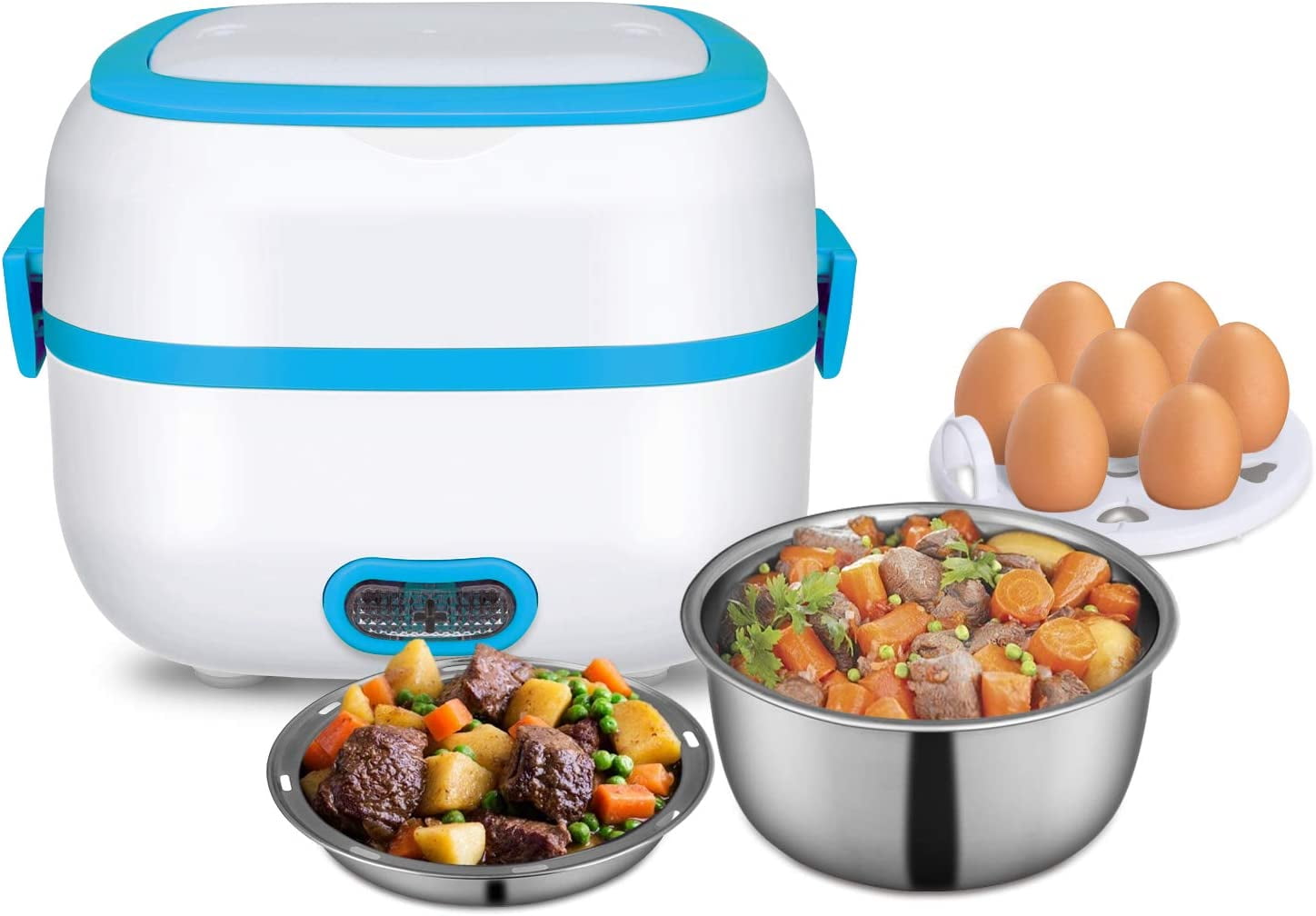 Fymlhomi Electric Lunch Box, 3 In 1 Food Heater/Cooker/Steamer with ...