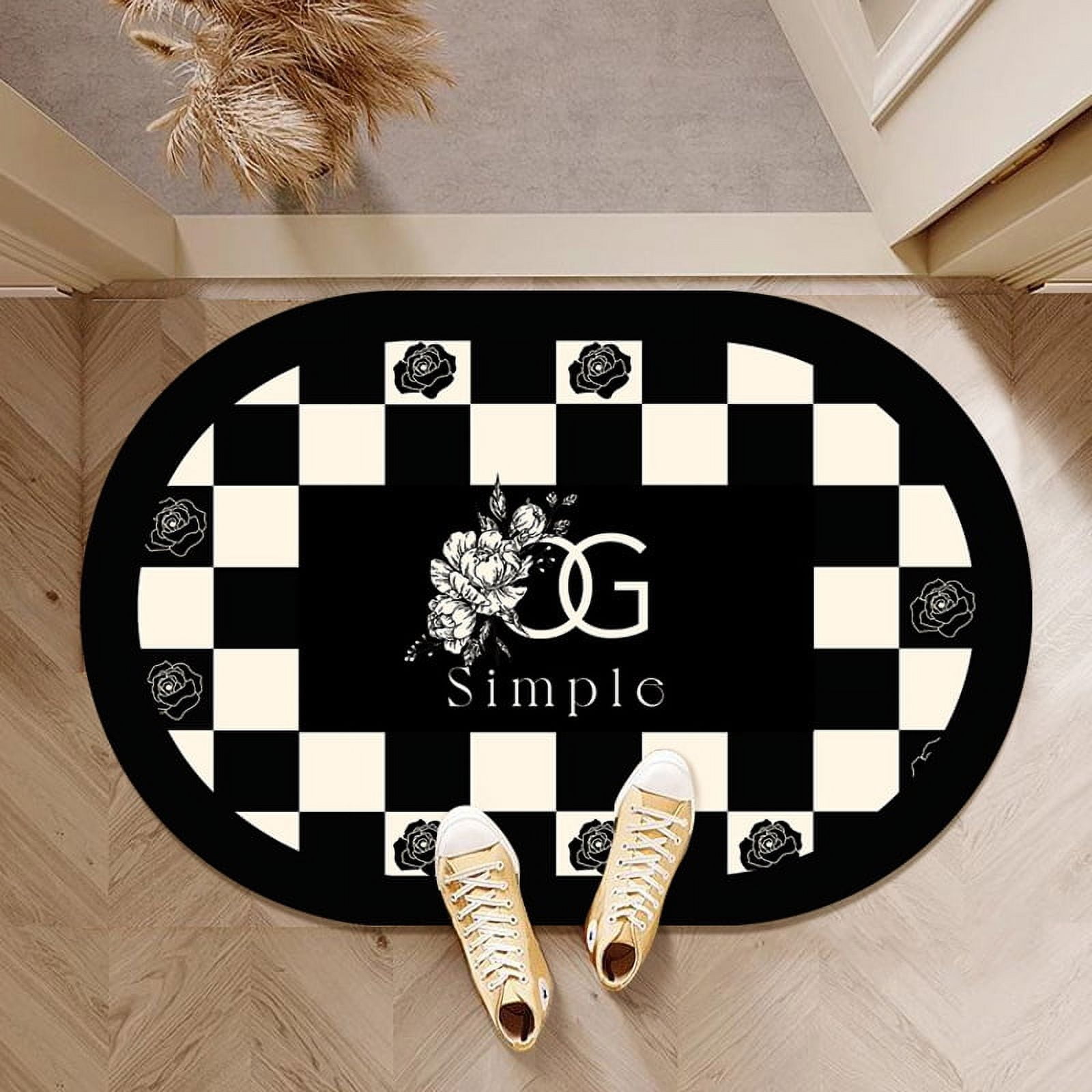 Fymlhomi French small fragrance soft diatom mud absorbent mat toilet ...