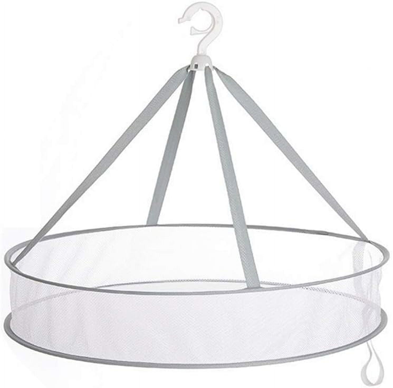 Fymlhomi Mesh Clothes Hanging Dryer Foldable Sweater Drying Basket ...