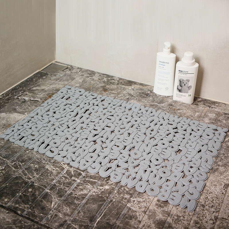 Fymlhomi PVC hollow shower room bathroom non-slip mat toilet bath foot ...