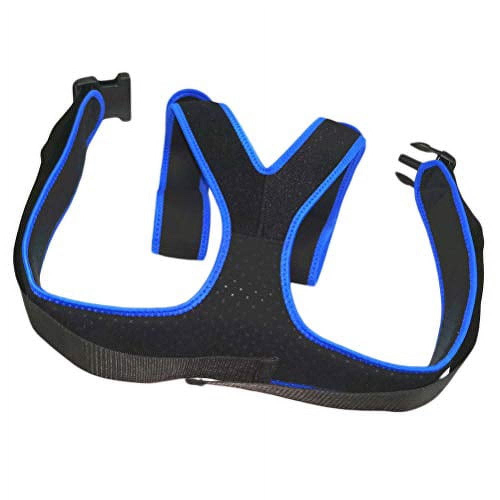 Fymlhomi Wheelchair Seat Belt Adjustable Breathable Safety Chest Cross ...