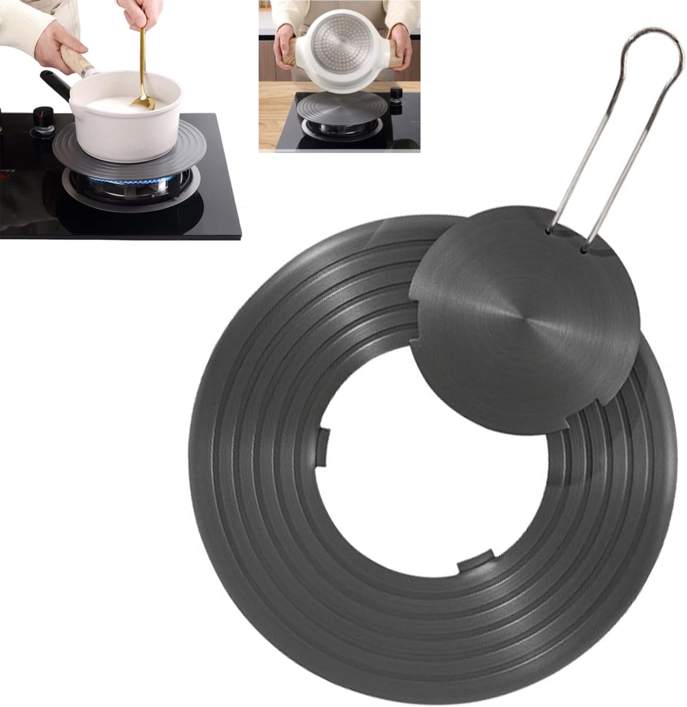 Fymlok Heat Conduction Plate for Gas Stove, Removable Aluminum Alloy ...