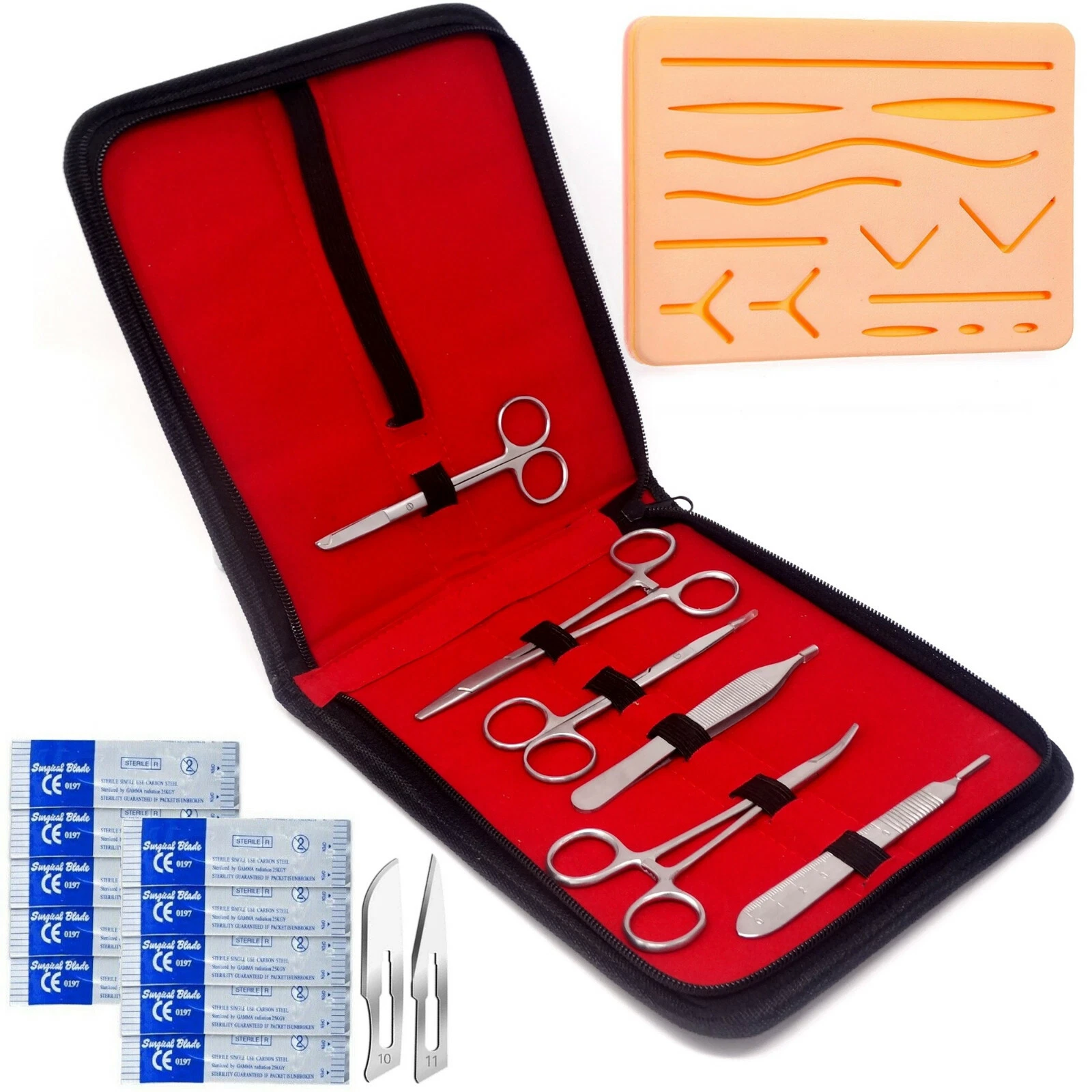 Fyna -27 Piece Practice Suture Kit For Medical And Veterinary Student ...