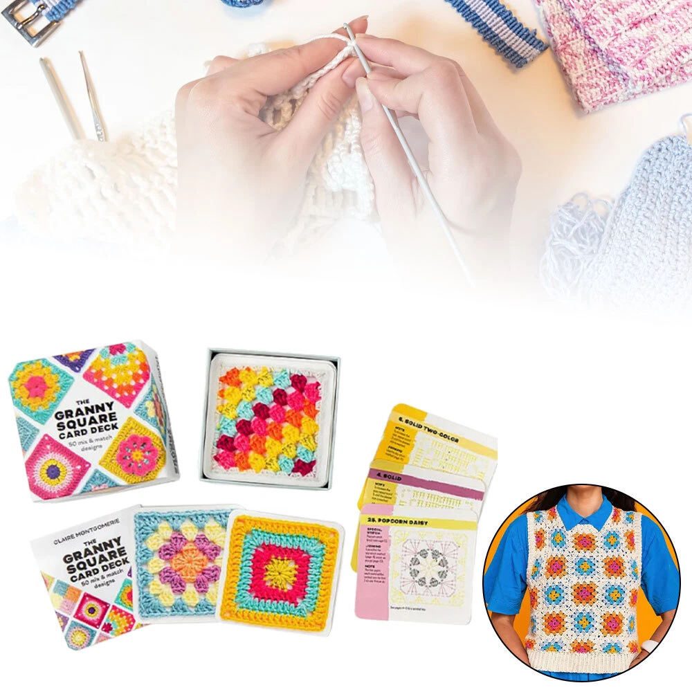 Fyna -50 Mix & Matchs Designs The Granny Square Card Decks,Knitting Kit For Adults Gn - Walmart.com