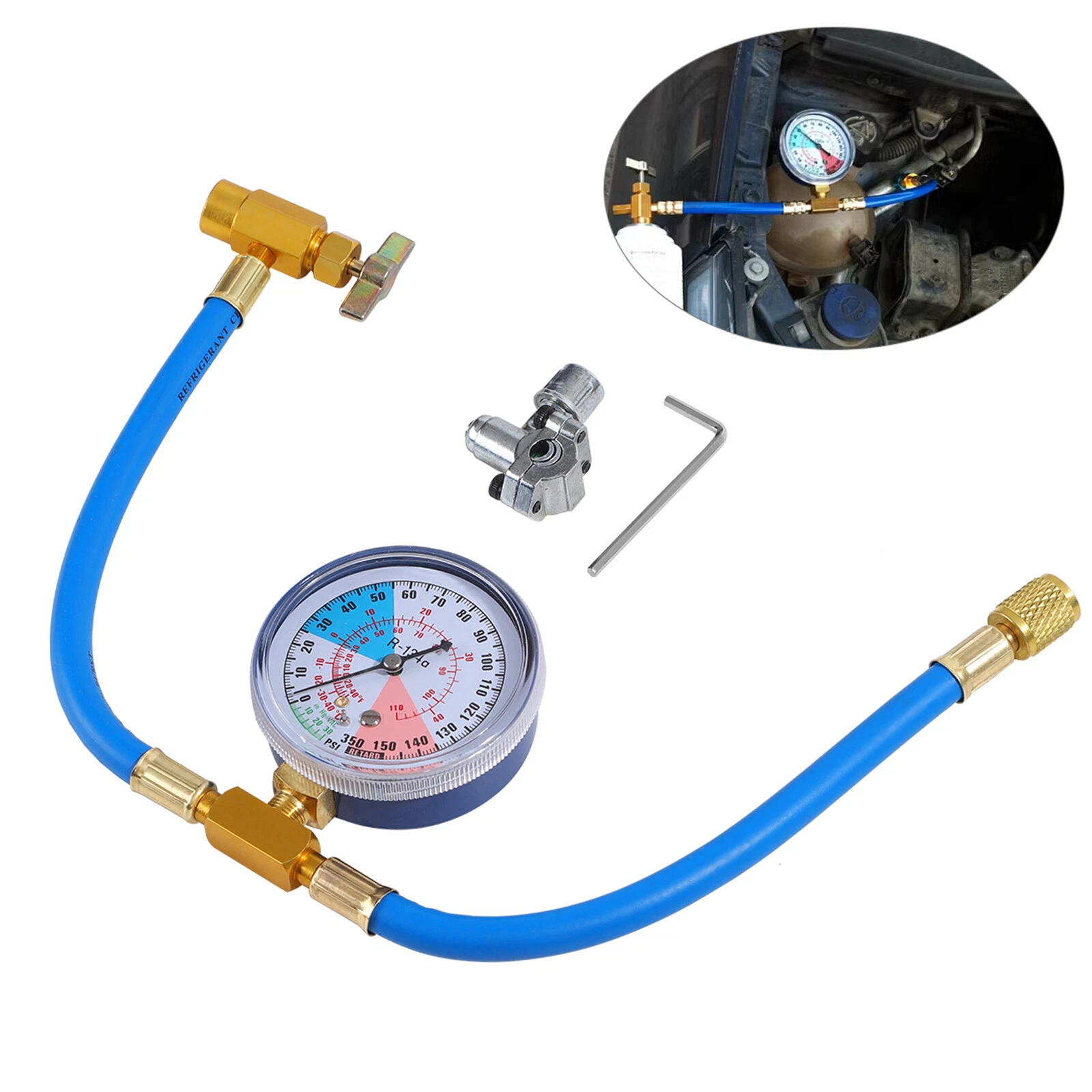 Fyna -Bpv31 Bullet Piercing Tap Valve Gauge Kit Home Refrigerator ...