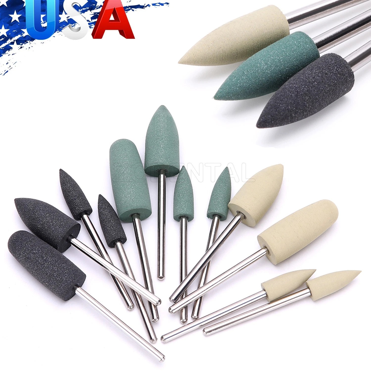 Fyna -Dental Silicone Polishers Resin Base Acrylic Resin Base Hidden ...