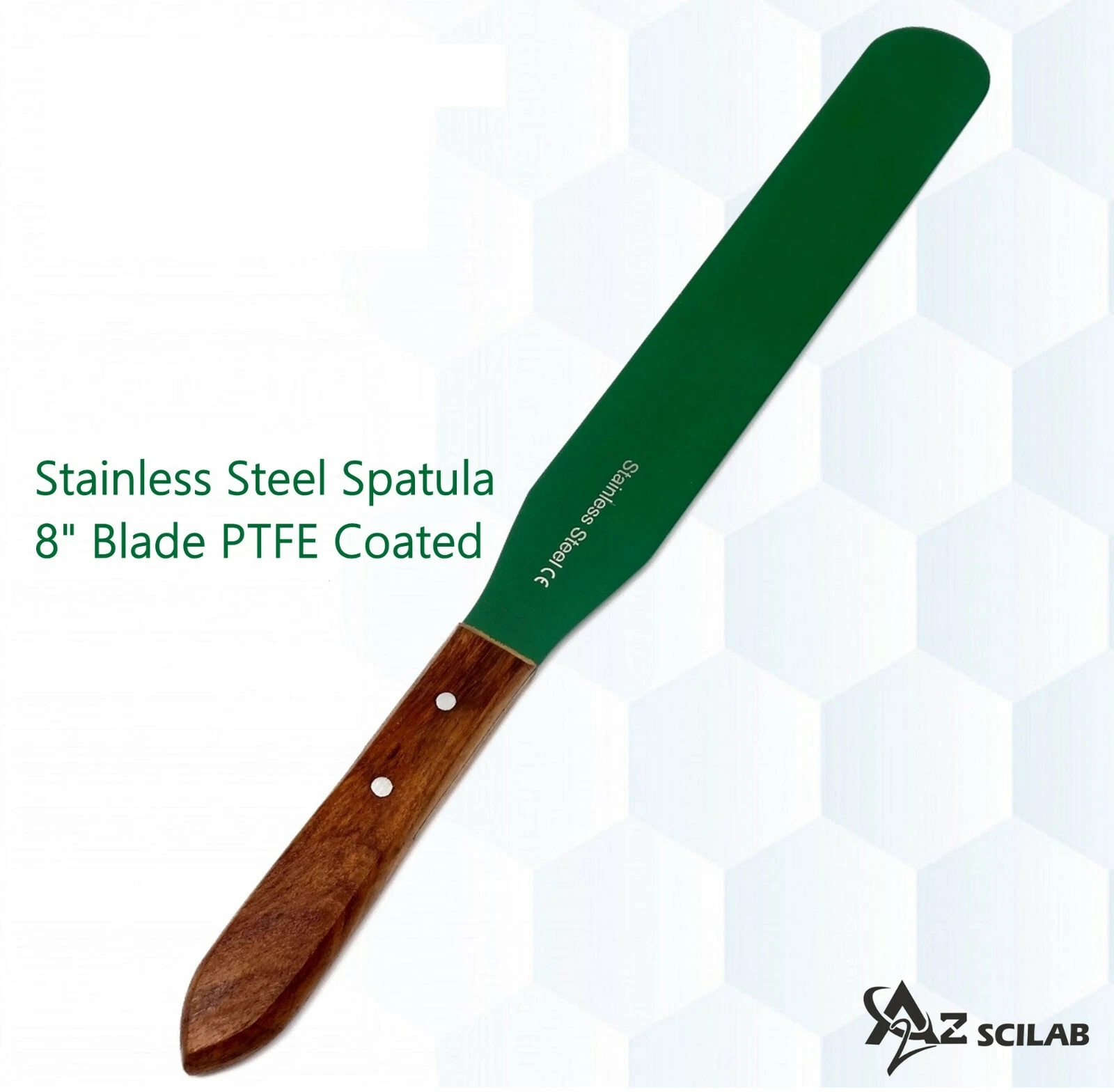 Fyna -Lab Spatula Ptfe Coated Non-Stick Blades 8'', Ergonomic Handle ...