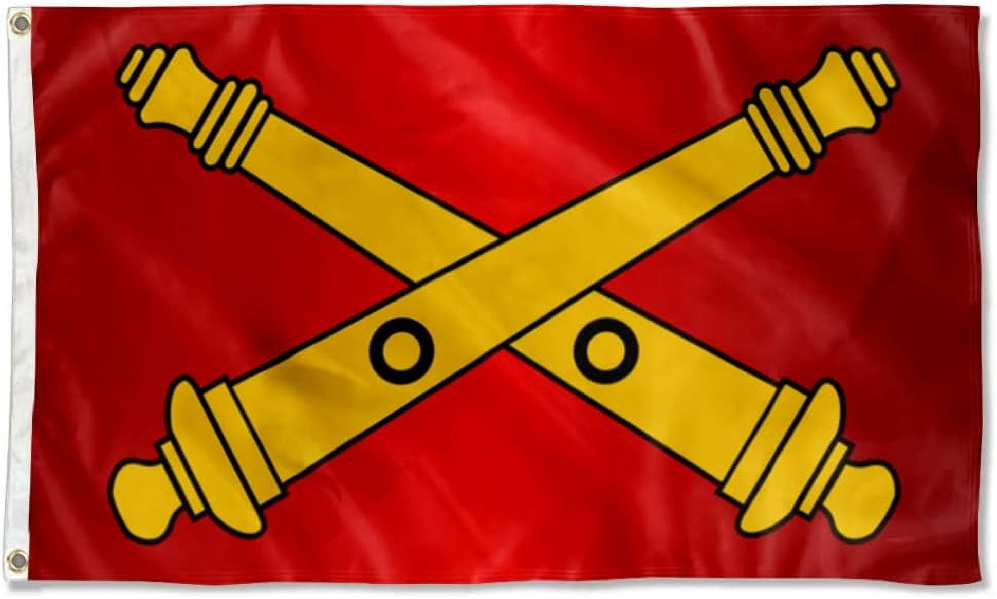 Fyon Field Artillery Branch Flag 3x5Feet Military Banner with 2 Brass ...