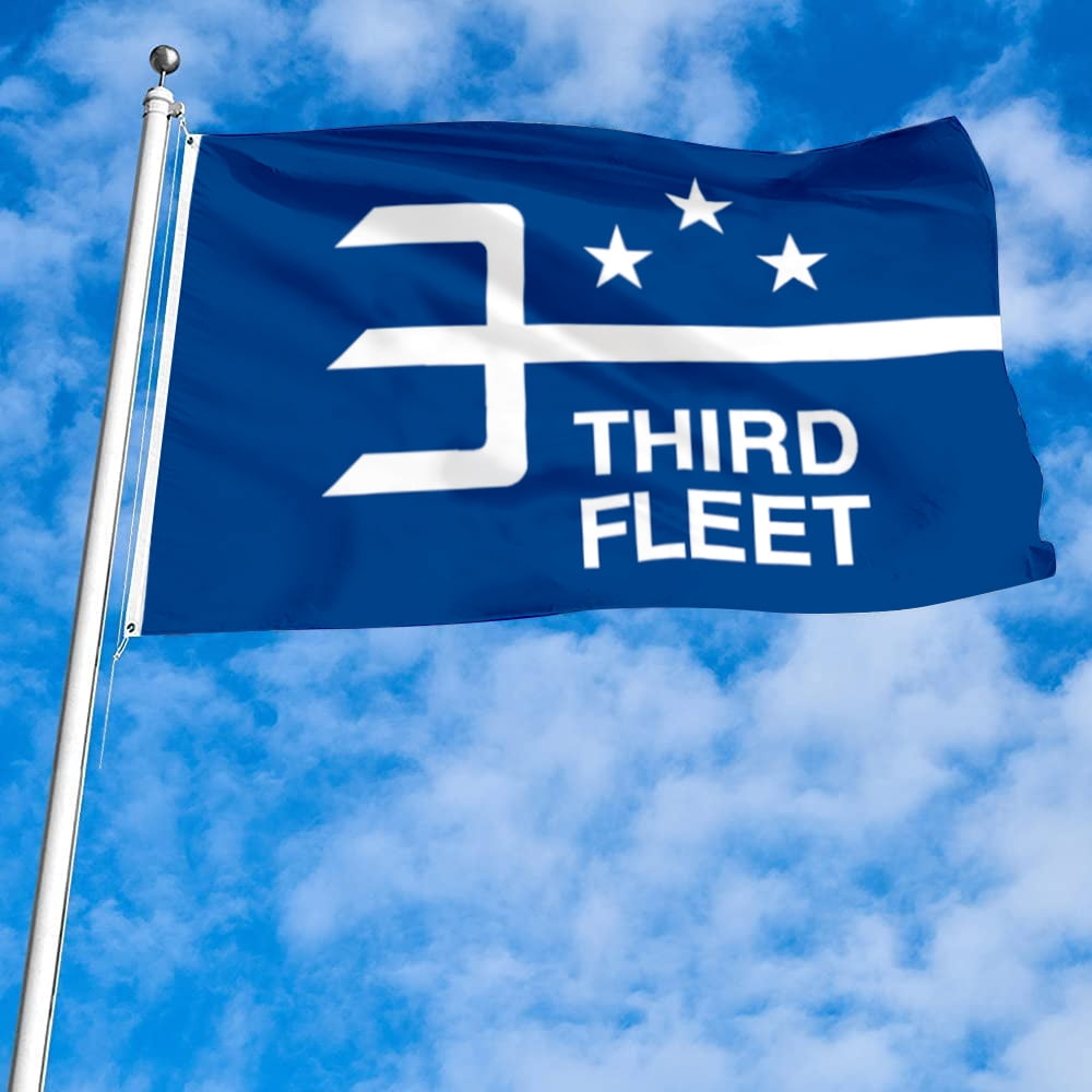 Fyon Third Fleet Flag Flag banner with Grommets Man cave Decor 3x5Feet ...