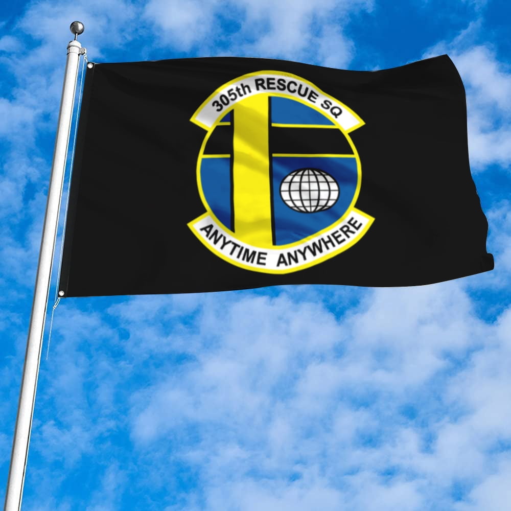 Fyon US Military Air Force 305th Rescue SQ Anytime Anywhere Flag banner ...