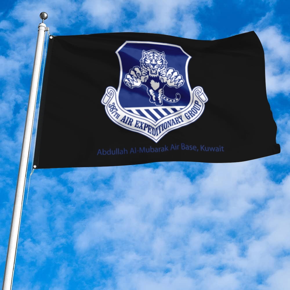 Fyon US Military Air Force 387th Air Expeditionary Group BW Flag banner ...