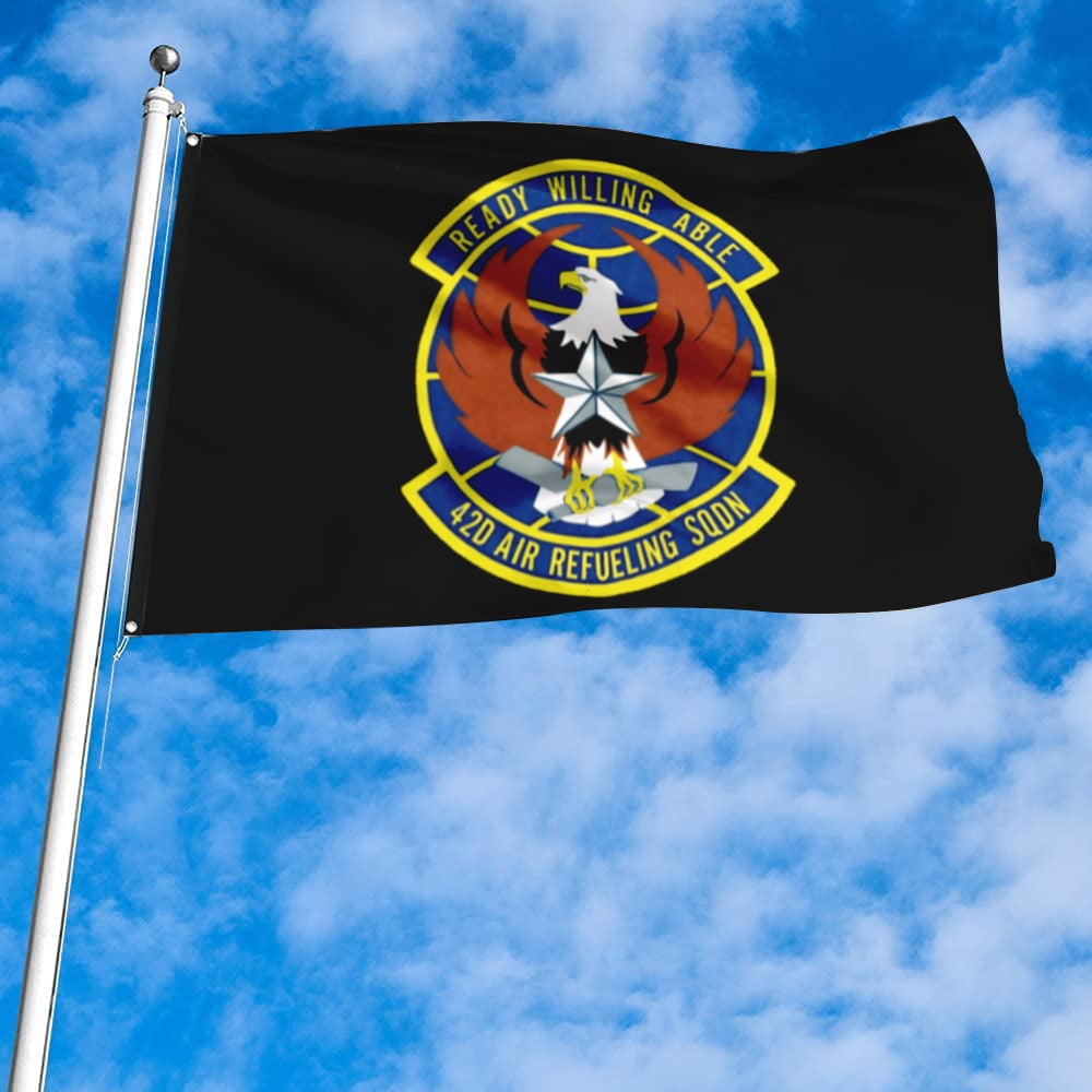 Fyon US Military Air Force 42nd Air Refueling Sq Flag banner with ...