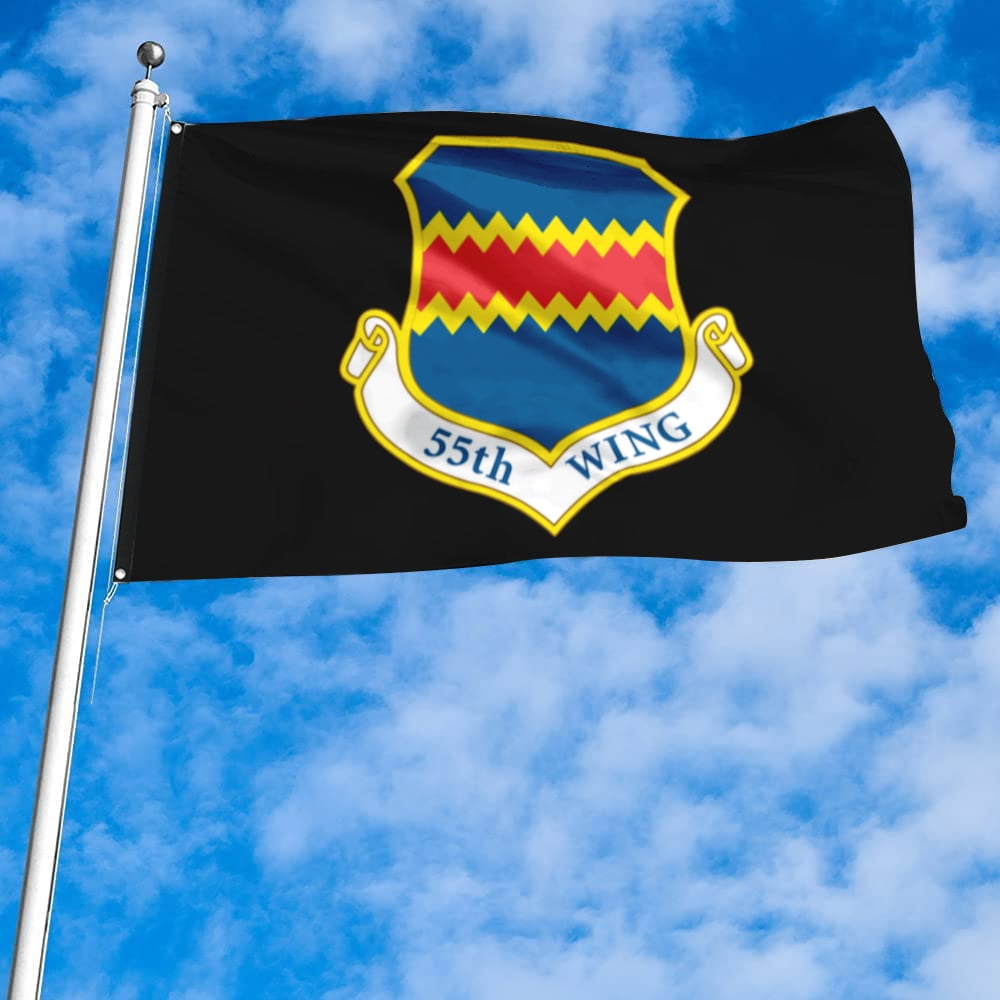 Fyon US Military Air Force 55th Wing Flag banner with Grommets Man cave ...