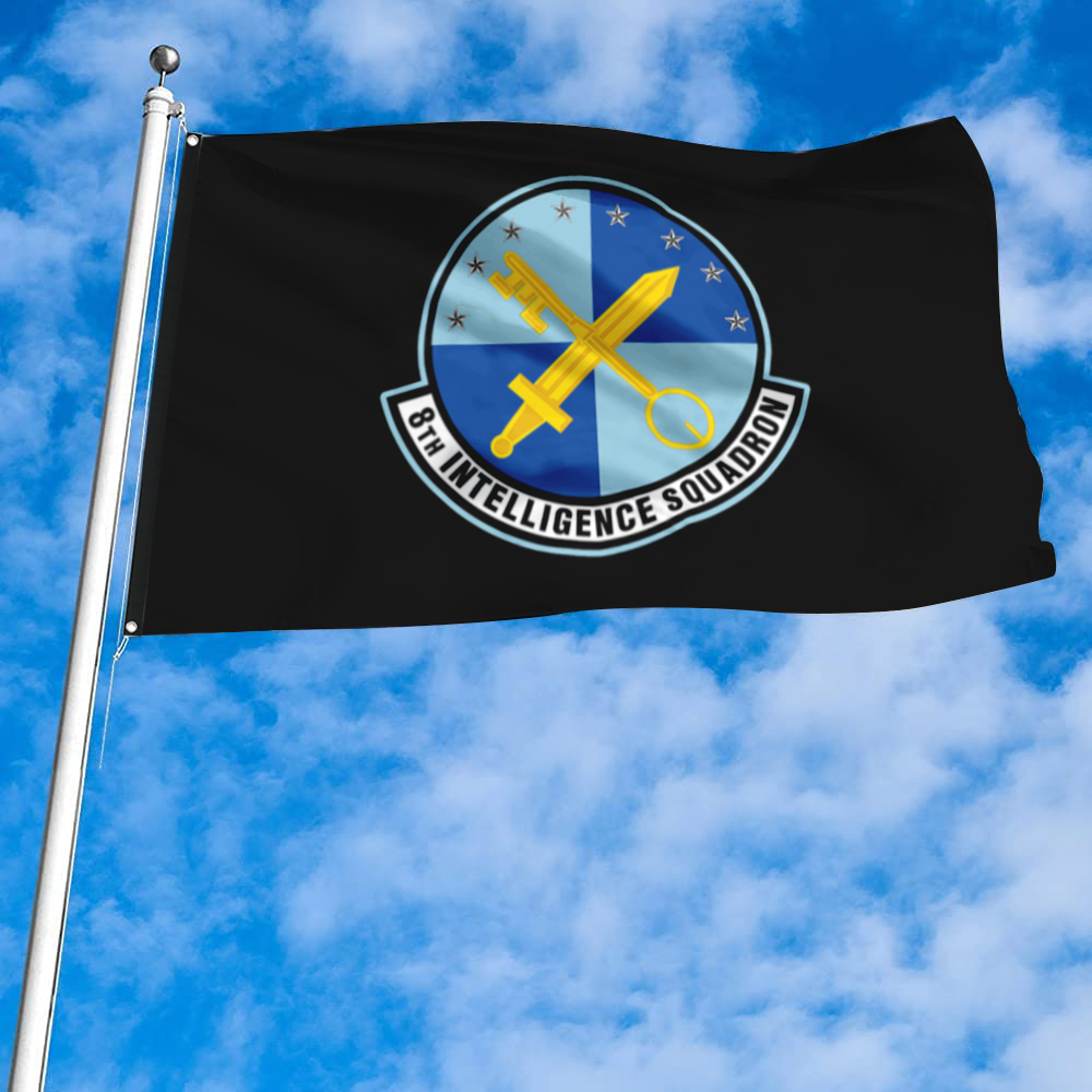 Fyon US Military Air Force 8th Intel Sq Flag banner with Grommets Man ...
