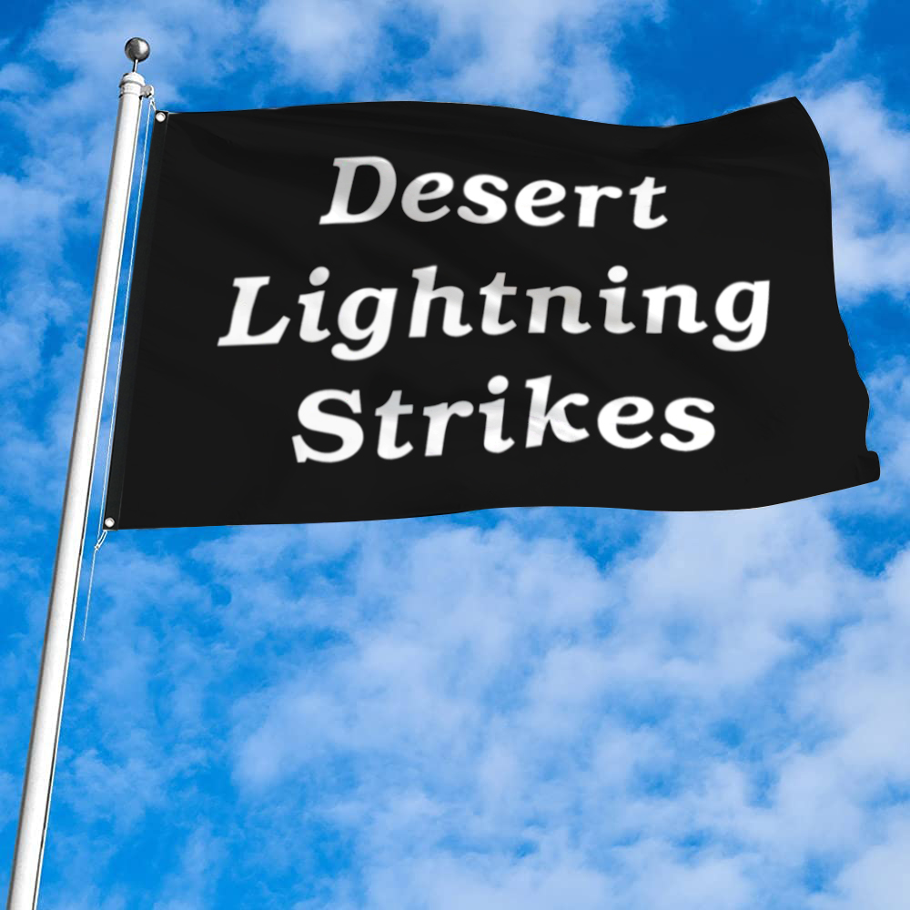 Fyon US Military Air Force Desert Lightning Strikes Flag banner with ...