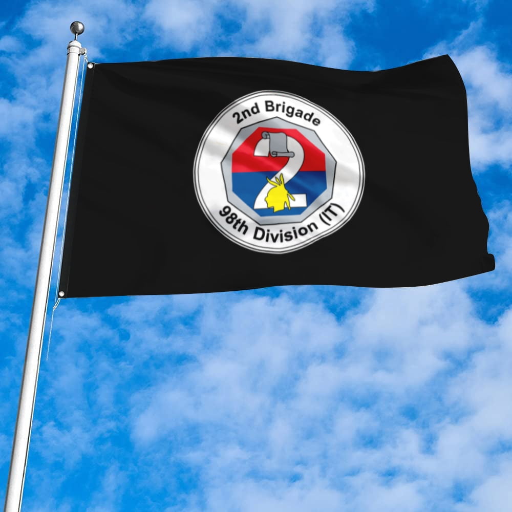 Fyon US Military Army 2nd Brigade 98th Division Flag banner with ...